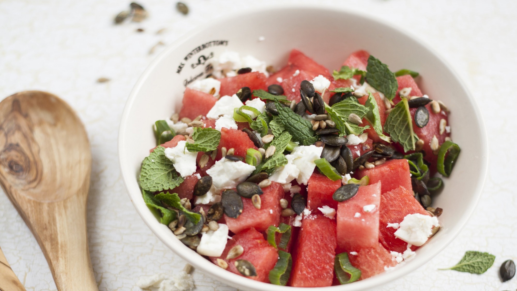 Water Melon Salad with Feta Cheese - Recipe | BIO PLANÈTE